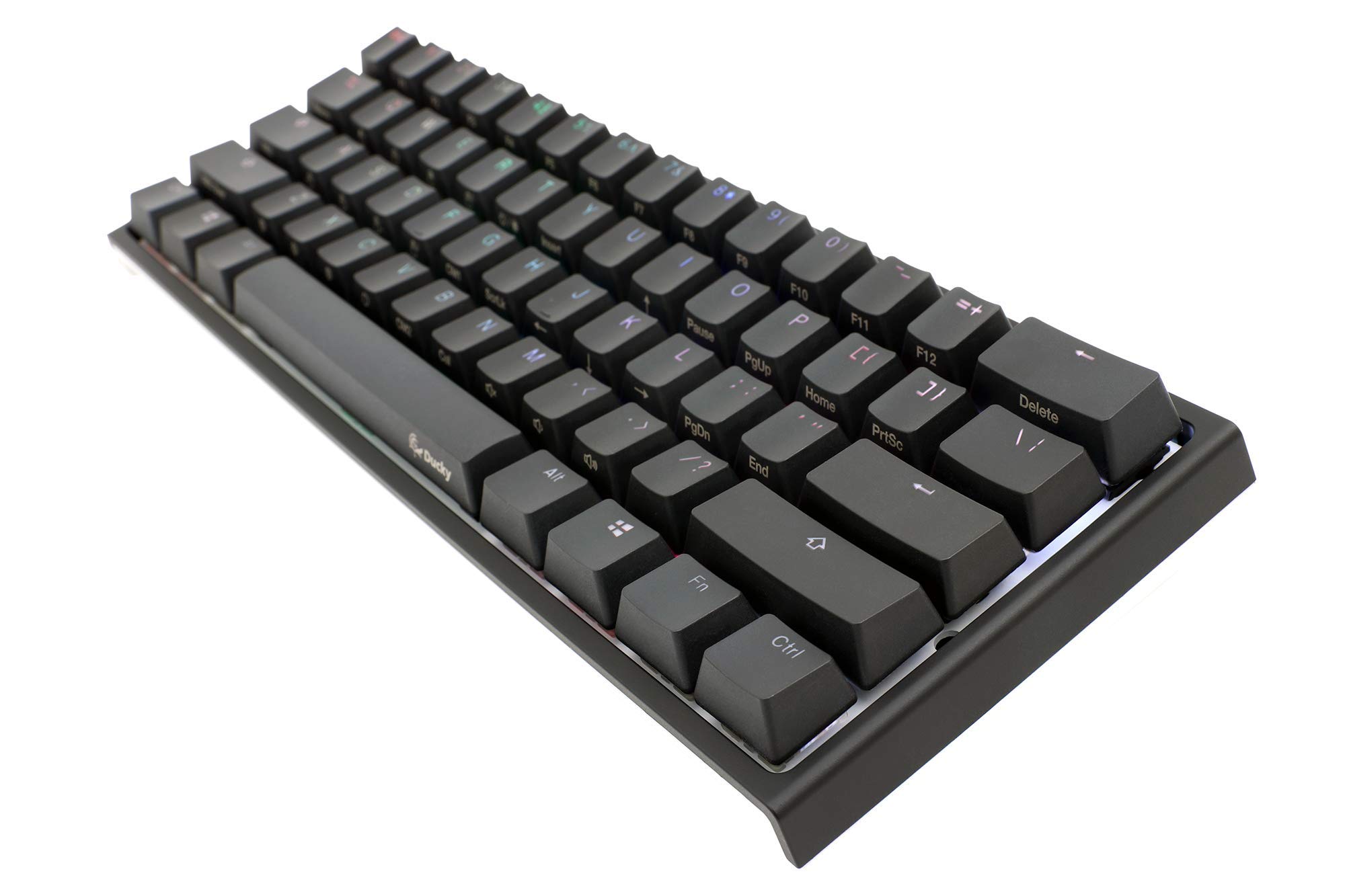 Ducky One 2 Mini 60% Gaming Keyboard - Cherry MX Brown Switches - New Petite Bezel Design - RGB - Detachable USB Type C Cable - PBT Double Shot Keycaps - 3 Level Angle Adjustment