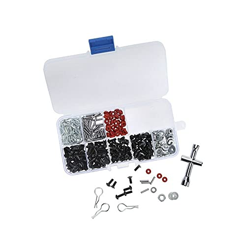 NaNa81-240PCS Full Set Screws Set with Storage Box for HSP 1/10 D3/D4/XIS Screw Parts