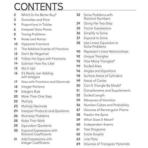 hand2mind VersaTiles Math Practice Take Along Set for Seventh Grade, Self-Checking Workbook, Homeschooling Games, Case Included, Homeschool Curriculum, 7th Grade Math Workbook, Homeshool Supplies