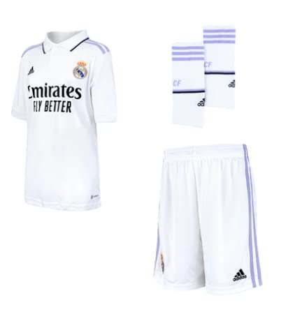 adidas Kids Unisex Soccer Real Madrid 22/23 Home Mini Kit (as1, alpha, xx_s, regular, 2XS)