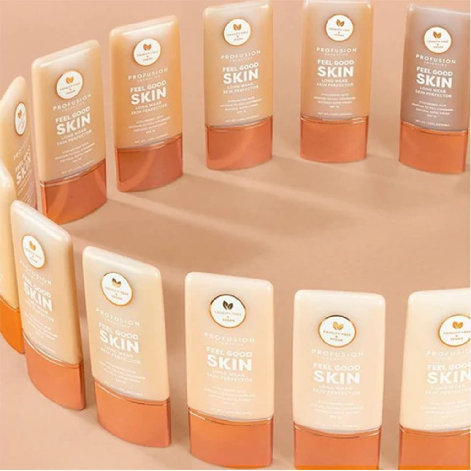 Profusion Cosmetics Lightweight Liquid Foundation for a Flawless and Elegant Radiance, Breathable Makeup for Improves Uneven Skin Tone, Cruelty-Free - Medium 1