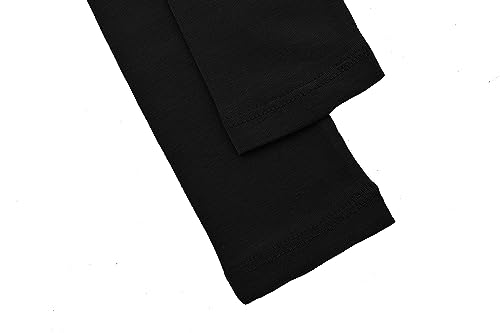 Lilax Baby Girls' Basic Long Sleeve Round Neck T-Shirt 18-24 Months Black