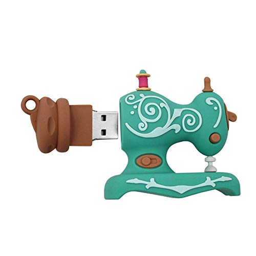 Aneew 16GB Pendrive Novelty Vintage Sewing Machine Model USB Flash Drive Memory Stick Thumb Students Gift (16GB)