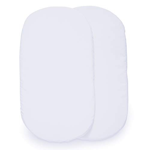 Delta Children Fitted Bassinet Sheet Set, 2-Pack – Compatible with The Following Bassinets: 27201, 27202, 27302 and 27303