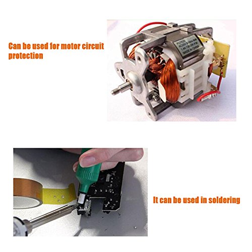 2 Rolls 10mm X 33m 108ft Heat Tape,Adhesive Heat Resistant / Transfer Tape, Heat Vinyl Thermal Sublimation Press Tape,No Residue ,Electronics,Soldering,Circuit Board