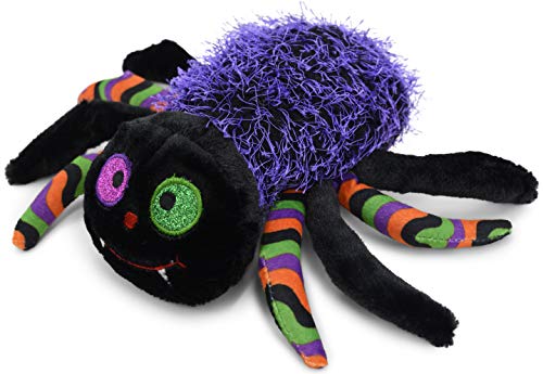 Gitzy 7" Plush Halloween Stuffed Animal Cute Spider (Purple)