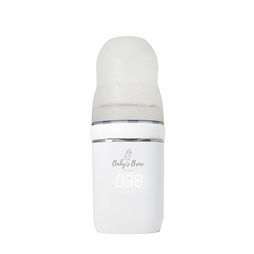 Baby's Brew Portable Bottle Warmer Pro - Milk Warmers for Breastmilk or Formula, Leak-Proof Design, Travel-Friendly, Cordless, Battery-Powered, 8-12 Hour Battery Life, Warmer Only
