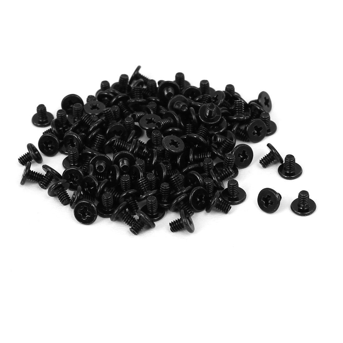 Aexit CM2x3mm Flat Cleaning & Repair Head Phillips Tablet PC Laptop Computer Back Cover Computer Screws Screw 100pcs