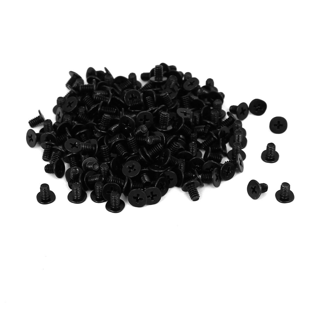 Aexit CM2x3mm Phillips Cleaning & Repair Tablet PC Laptop Computer Back Cover Screw Computer Screws Black 200pcs
