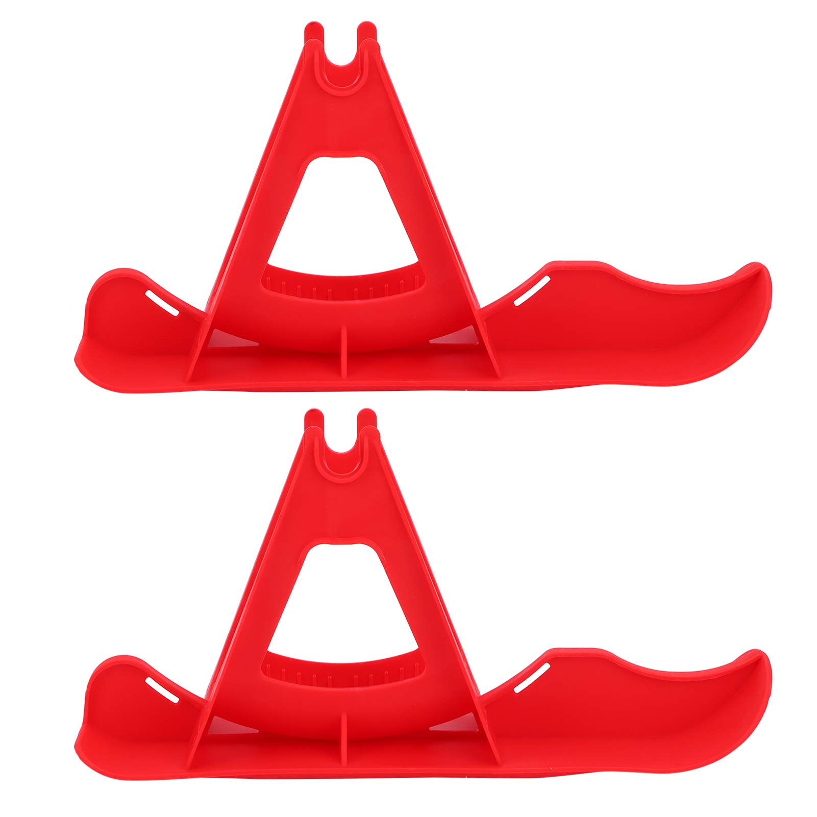 13.8 Inch Balanced Car Skis Plastic Snowboard Sledge Balanced Scooter Board for Dual Purpose(red)