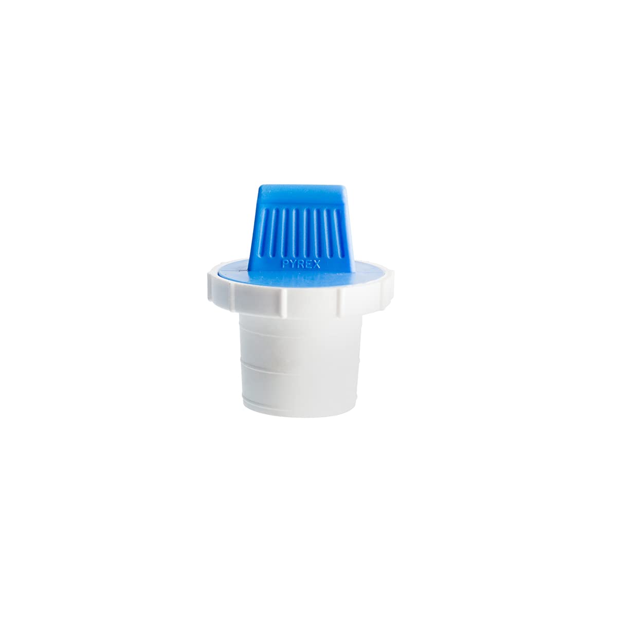 PYREX Pear-Shaped Squibb Separatory Funnel - Borosilicate Glass Funnel with PTFE Product Standard Stopcock & Polyethylene Standard Taper Stopper β Premium Reusable Funnel - PYREX Lab Glassware, 1/Pk