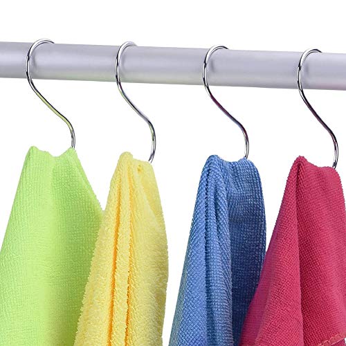 20 Pack 3.5" Hooks S Shaped Hanging Hooks Stainless Steel Metal Hangers Hanging Hooks Kitchen,Closet,Bathroom,Work Shop,Garden,Outdoor etc.