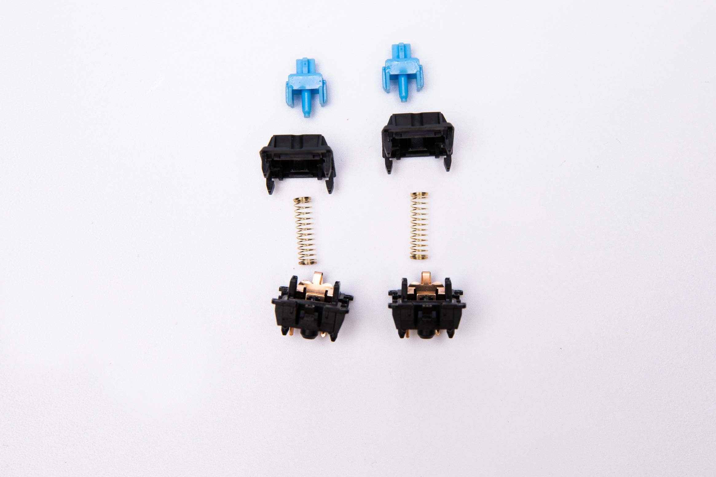 HK Gaming MS-1 Mechanical Key Switches for Mechanical Gaming Keyboards | PCB Mounted | Pre Lubed | 62cN ; Linear (Pro Sky Blue, 65 Pcs)