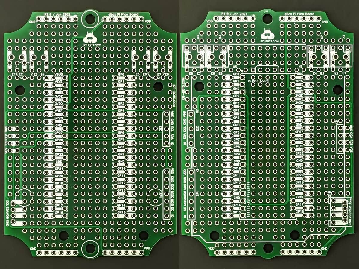 qBox Pi Pico DIY IOT Enclosure Kit, IOT Enclosure for Pi Pico Dev. Board, Waterproof IP65 Enclosure with Glands, Pi Pico prototyping PCB and connectors Set