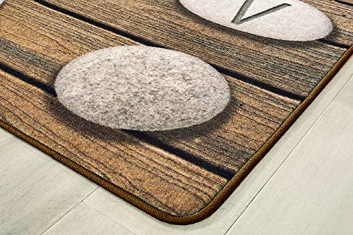 Carpets for Kids Pixel Perfect 60216 Alphabet Stones Seating Rug 6ft x 9ft Rectangle