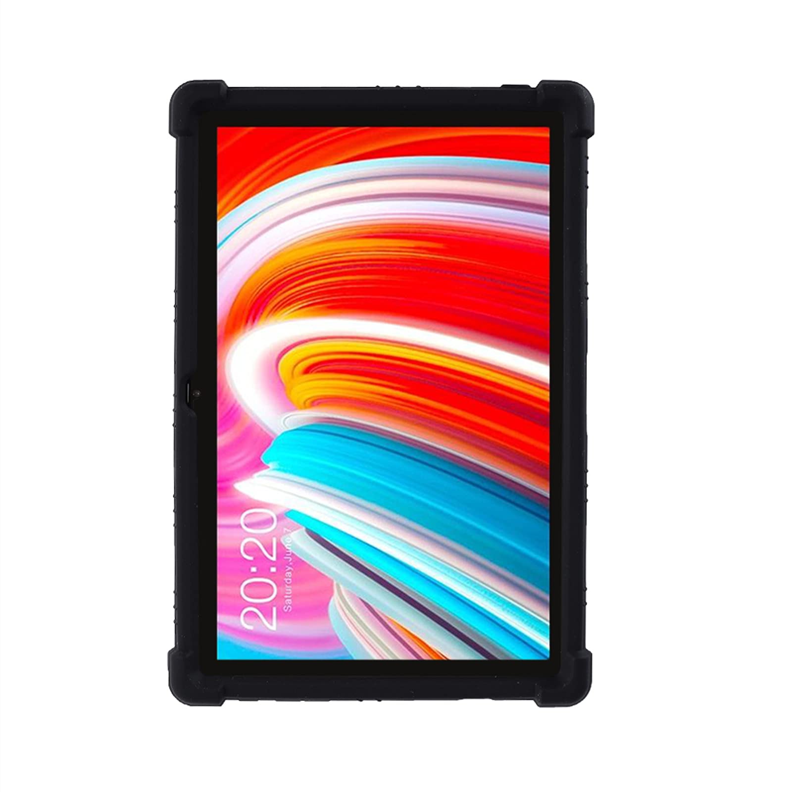 HminSen Case for Teclast P30S/M40 Plus Tablet, Silicone Stand Cover for Teclast P20S/P20HD/P40HD/M40/M40S/M40 PRO, for Blackview Tab 8/8E/Dragon Touch Notepad 102 10 Inch Tablet (Black)