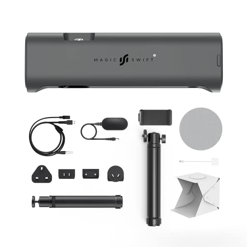 3DMakerpro 3D Scannerâ0.1 MM Precision&10 FPS scan Speed Portable 3D Scanner for 3D Printing with Portable Carrying Case - Magic Swift Plus (Mono Luxury Package)