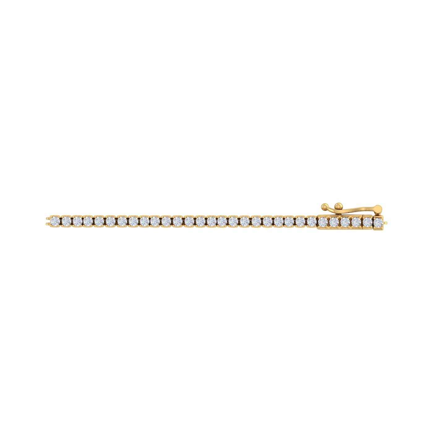 2 Carat Diamond Tennis Bracelet in 10K Yellow Gold (7.5 Inch)