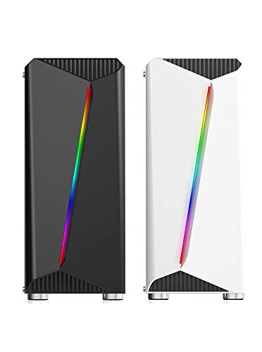 Bgears b-Vigor RGB Mid Tower with Front RGB Light and Side Tempered Glass (Fan Sold Separately))