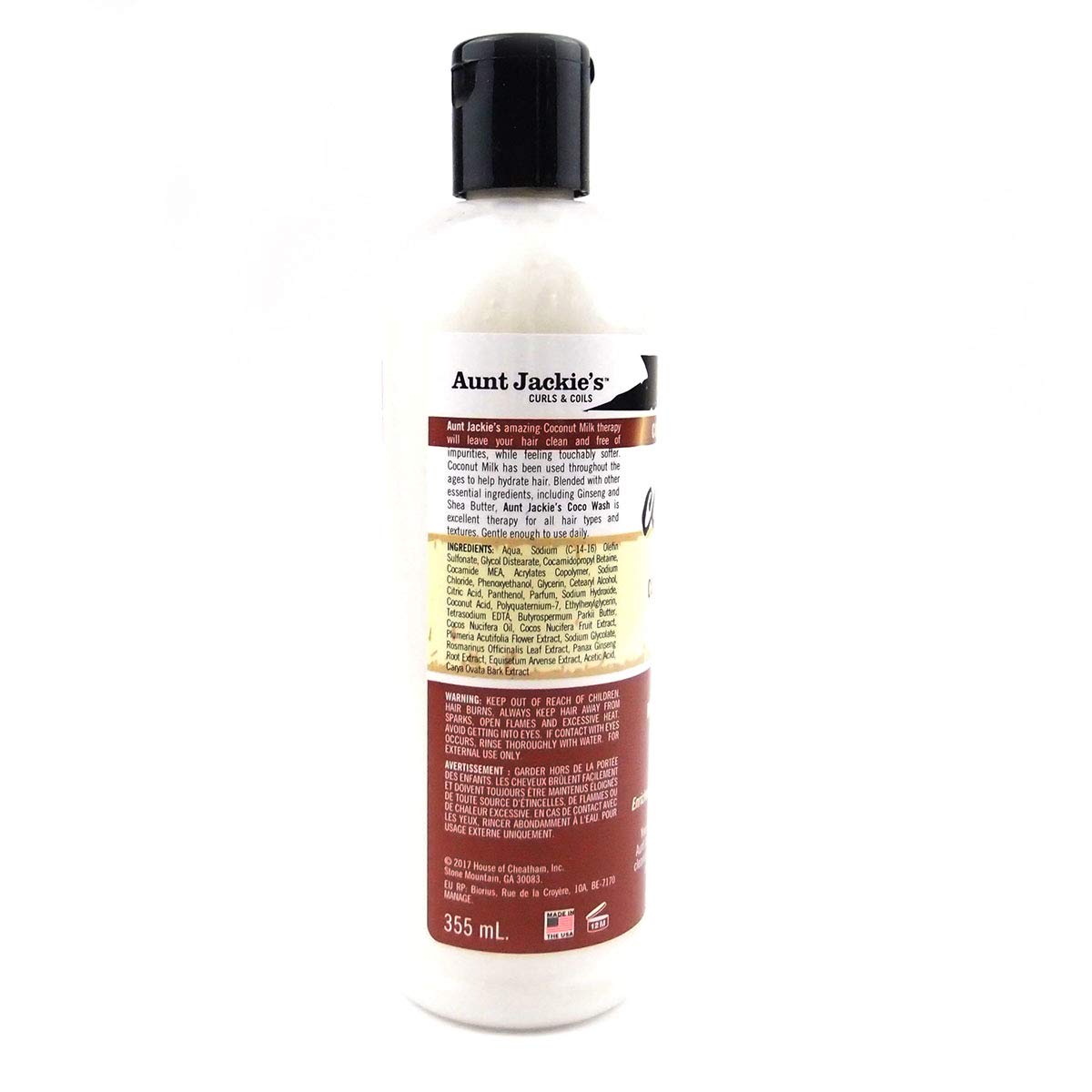 Aunt Jackie's Coconut Coco Wash Coconut Milk Conditioning Cleanser, 12 Oz