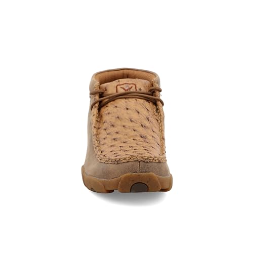 Twisted X Men's Chukka Driving Moc, Moc Toe with CellSole, Bomber & Tan Ostrich, 11 M