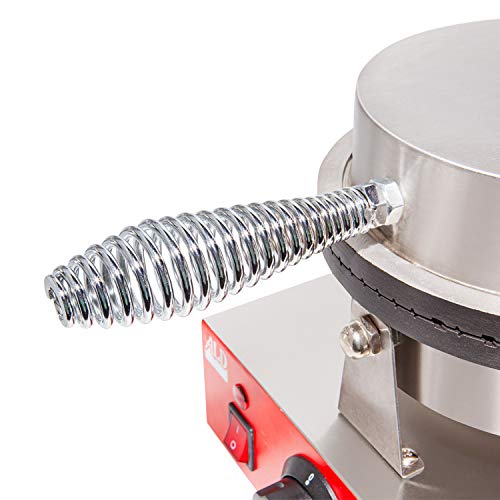 ALDKitchen Waffle Cone Maker | Commercial Waffle Roll Maker | Nonstick Covering | Stainless Steel | 1.2kW | 110V