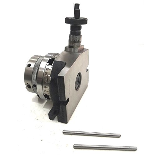 3"/ 80 MM SMALL MILLING ROTARY TABLE WITH 65 MM 3 JAW CHUCK & BACK PLATE + FIXING TNUTS BOLTS (WITH 65 MM 3 JAW SELF CENTERING)