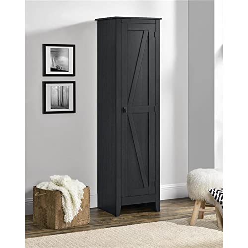 Ameriwood Home SystemBuild Storage Cabinet, Black Oak