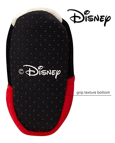 Disney Baby Girls' Minnie Mouse Booties - Soft Fleece Slipper Socks (Newborn/Infant), Size 12-18 Months, Minnie