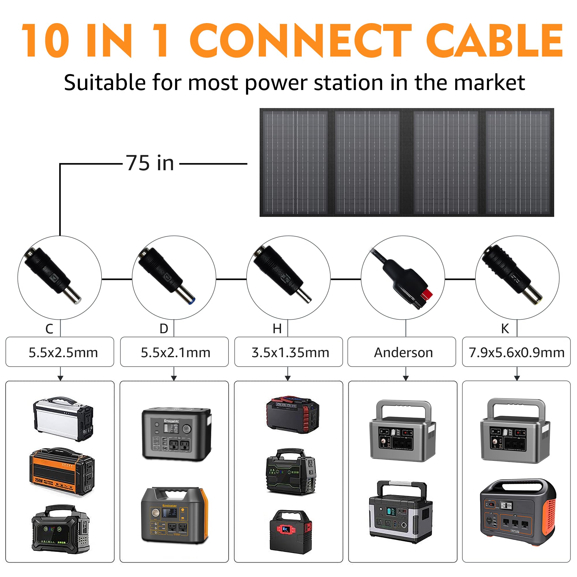 200W Solar Generator with Panel, Powkey 120Wh/200W Portable Power Station with 60W Foldable Solar Panel for Outdoor Camping