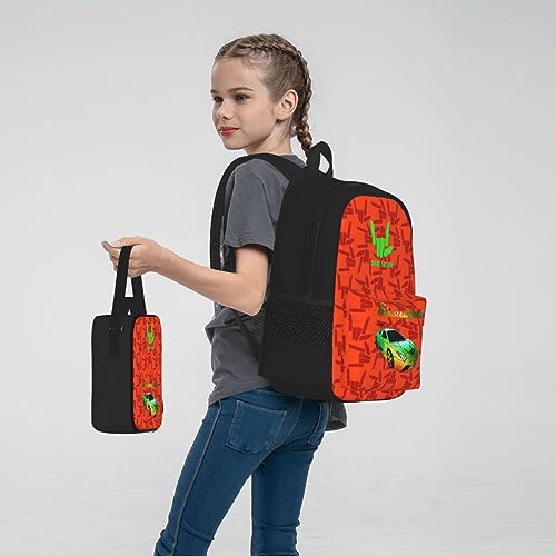 3-Piece Unisex Backpacks Set Including Travel Daypack, Lunch Tote Bag And Pencil Case Combination For Men Women