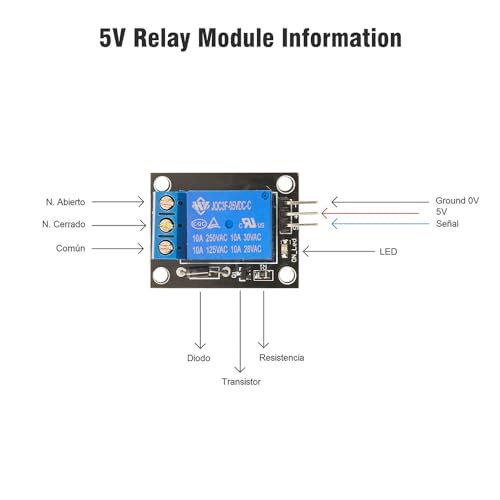ARCELI 5PCS 5V One Channel Relay Module Board Shield 5v Relay Module for PIC AVR DSP ARM for Relay