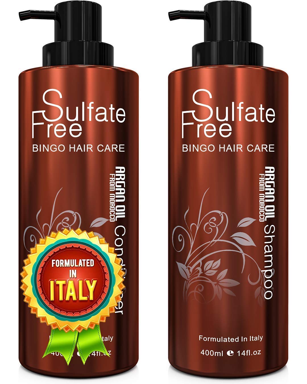 BINGO HAIR CARE Moroccan Argan Oil Shampoo, Conditioner and Hair Mask Set