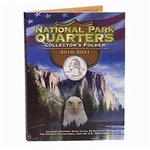 2010 P, D 2010-2021 P and D 112 Coin National Park Quarter Set In Full Color Harris Folder Quarter Seller Uncirculated