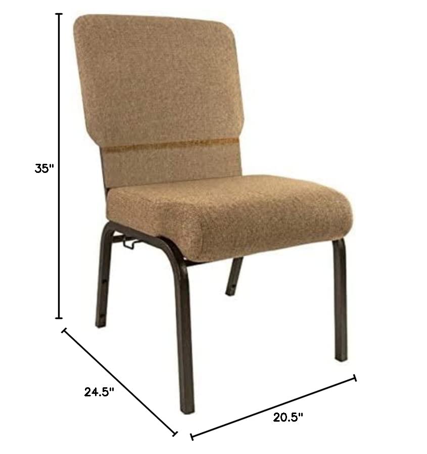 Advantage Mixed Tan Church Chair 20.5 in. Wide