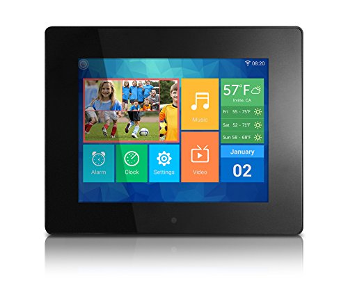Aluratek 10" WIFI Digital Photo Frame w/ Touchscreen IPS Display, 32GB Mem, 1280 x 800 Res, Easy Setup to Share Photo/Video Wirelessly from Anywhere - AWDMPF110F