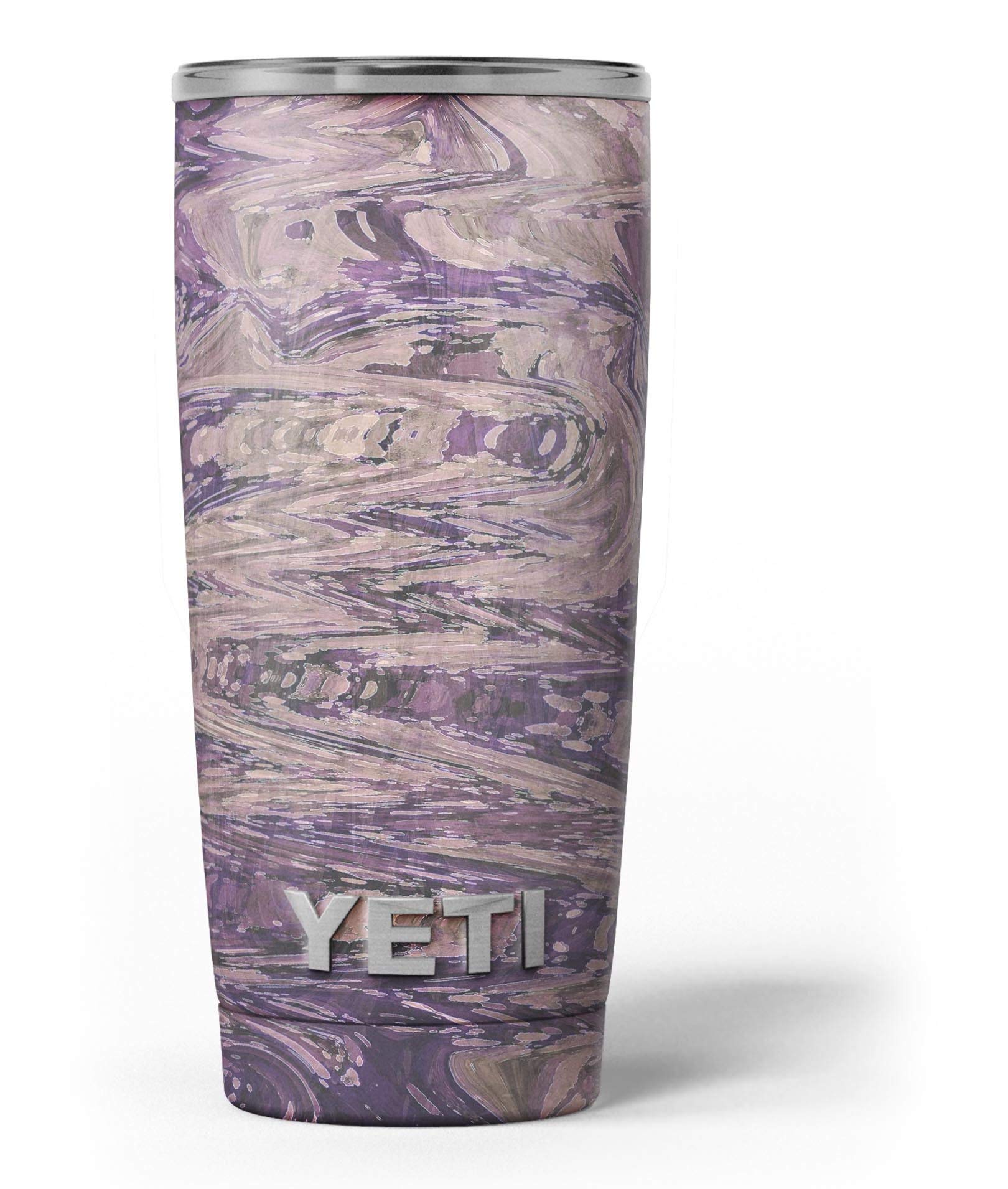 Design Skinz Slate Marble Surface V38 - Skin Decal Vinyl Wrap Kit Compatible with The Yeti Rambler Cooler Tumbler Cups