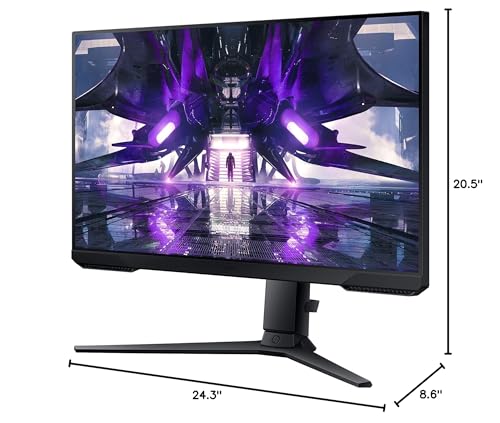 SAMSUNG 27” Odyssey G30A Gaming Computer Monitor, FHD LED Display, 144Hz, 1ms, FreeSync Premium, Adjustable, Borderless Design (LS27AG302NNXZA), Black