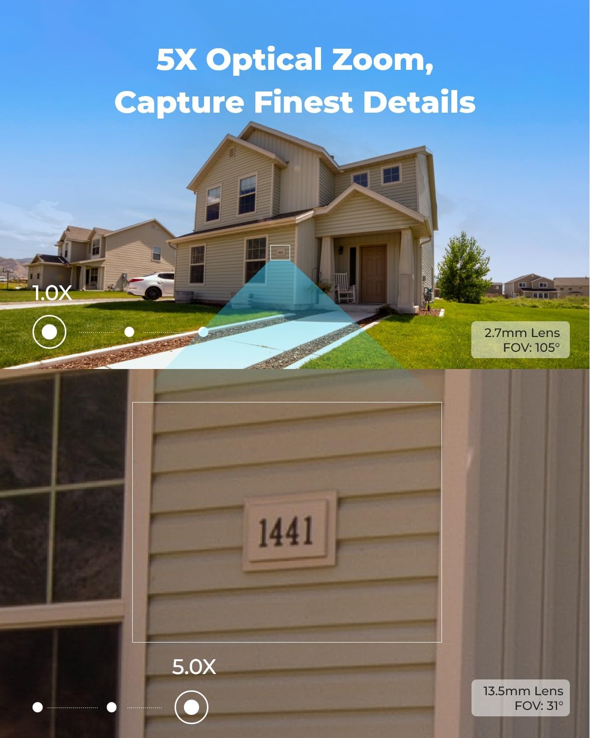 REOLINK 8MP PoE Home Security Camera RLC-810A with Smart Human/Vehicle/Pet Detection,Timelapse,100ft Night Vision,and RLC-811A with 123° FoV, 5X Optical Zoom for Outdoor Usage
