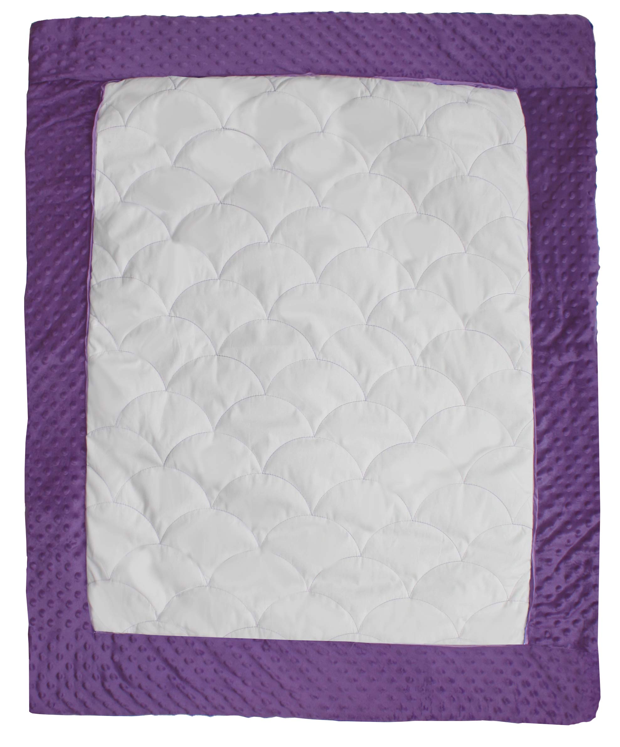 BabyFad Minky Purple 9 Piece Baby Crib Bedding Set