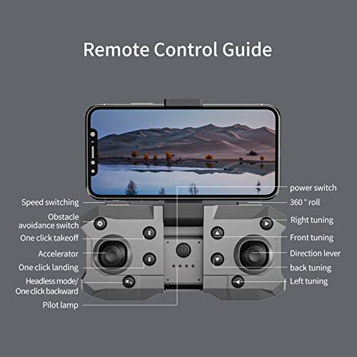Adult Drone with 4K Camera, 3.7V 2000mAh Quadcopter with Auto Return, Brushless Motor, Route Flight, Altitude Hold, Headless Mode, 2.4G RC Drones Toy