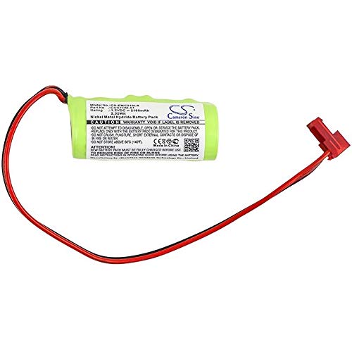 Battery for Lithonia ELB1210N ELB1P201N ELB1P2901N LQMSW3R12277ELW 009S00-MZ BCN1100WP CUSTOM-33 CUSTOM-51 ELB-1210N ELB-1P201N ELB-1P201N2 ELB-1P201NB ELB-1P21P2N ELB-1P2901N G093