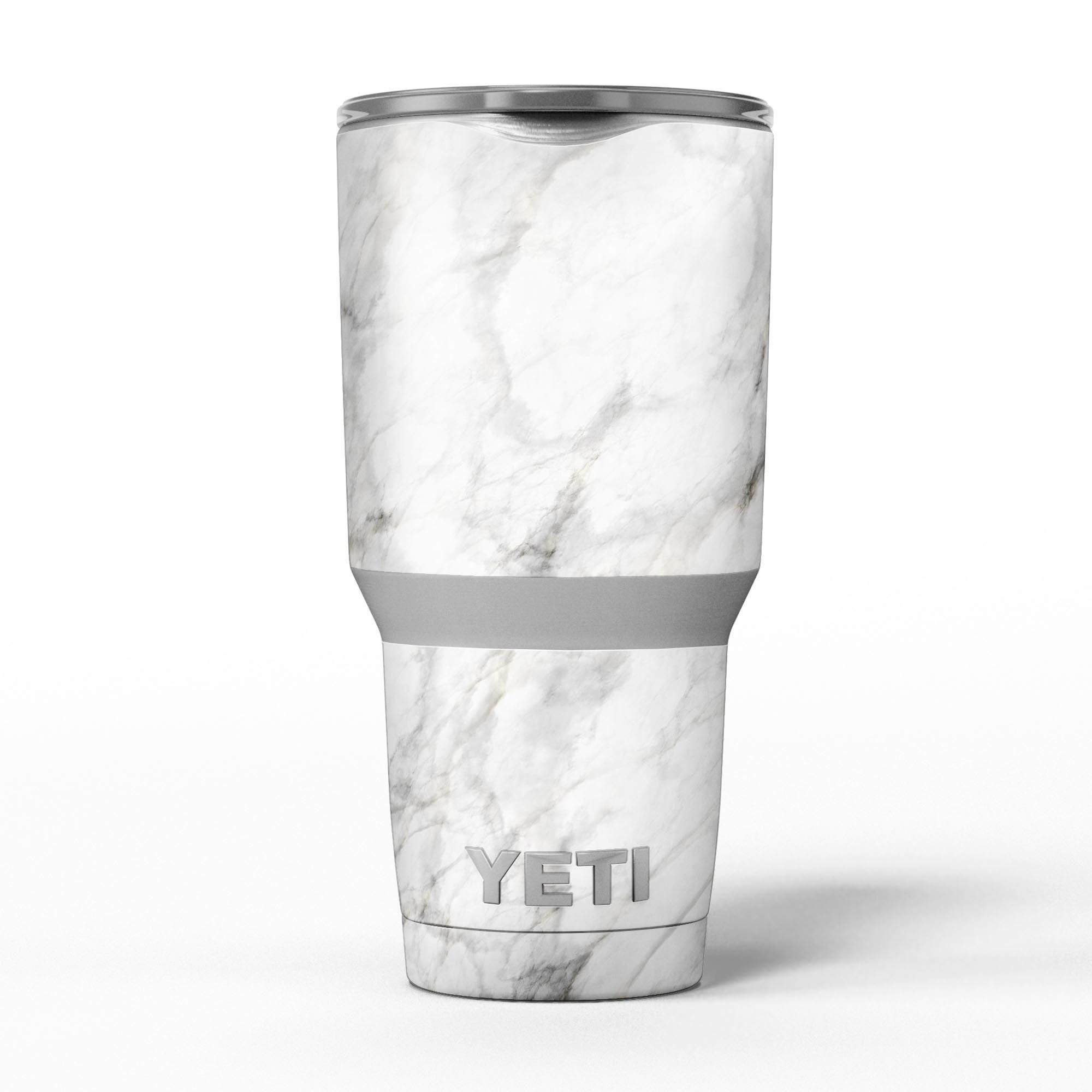 Design Skinz Slate Marble Surface V5 - Skin Decal Vinyl Wrap Kit Compatible with The Yeti Rambler Cooler Tumbler Cups