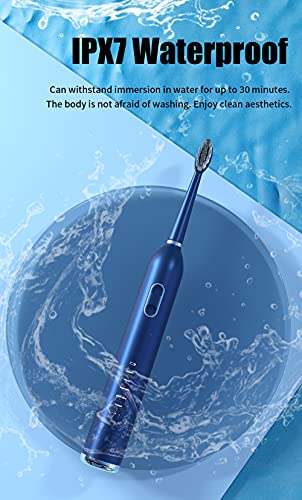 Dorlnk Electric Toothbrush 5 Modes 3 Brush Heads Convenient Rechargeable USB Fast Charge Toothbrushes ,1200mAh Battery Last for 60 Days Smart Electric Toothbrushes for Adults and Kids