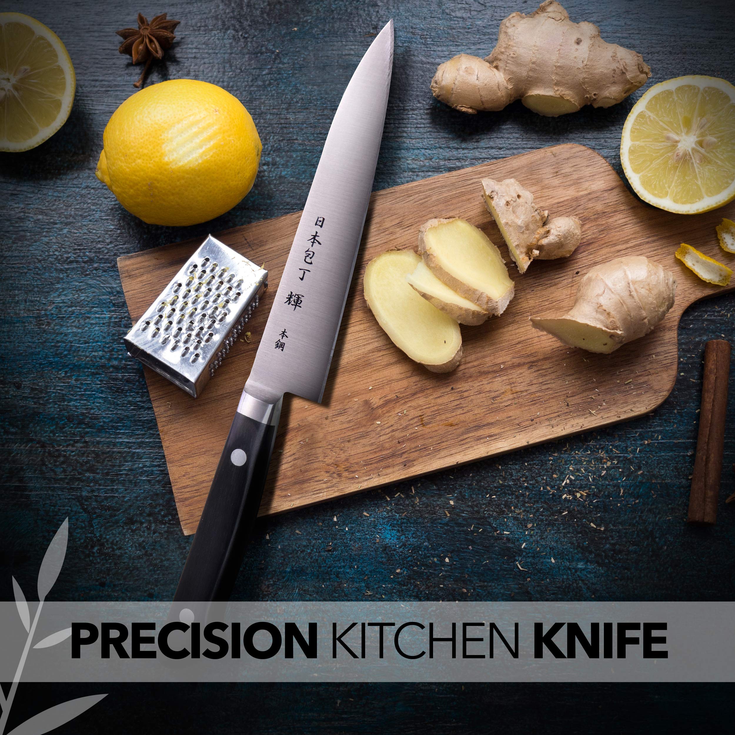 JCK ORIGINAL Kagayaki CarboNext Japanese Chef’s Knife, KC-2ES Professional Petty Knife, High Carbon Tool Steel Pro Kitchen Knife with Ergonomic Pakka Wood Handle, 5.9 inch