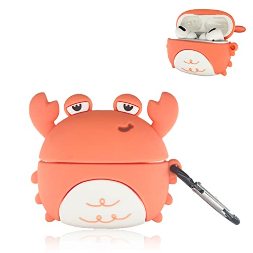 AirPods Pro Case Cover,3D Cute Cartoon Soft Silicone Protective Cover Ocean Animal Fashion Character Silicone Cartoon Kawaii Airpod pro Skin Fun Funny Cool Keychain Kids Teens Cases