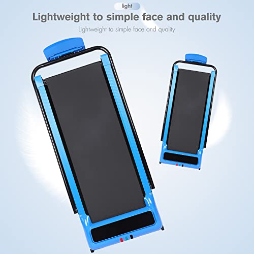 2 in 1 Folding Treadmill,1.5-2.5 HP Under Desk Electric Treadmill, Installation-Free,Remote Control and LED Display, Walking Jogging for Home Office (Partial w/Blue Tooth Speaker)