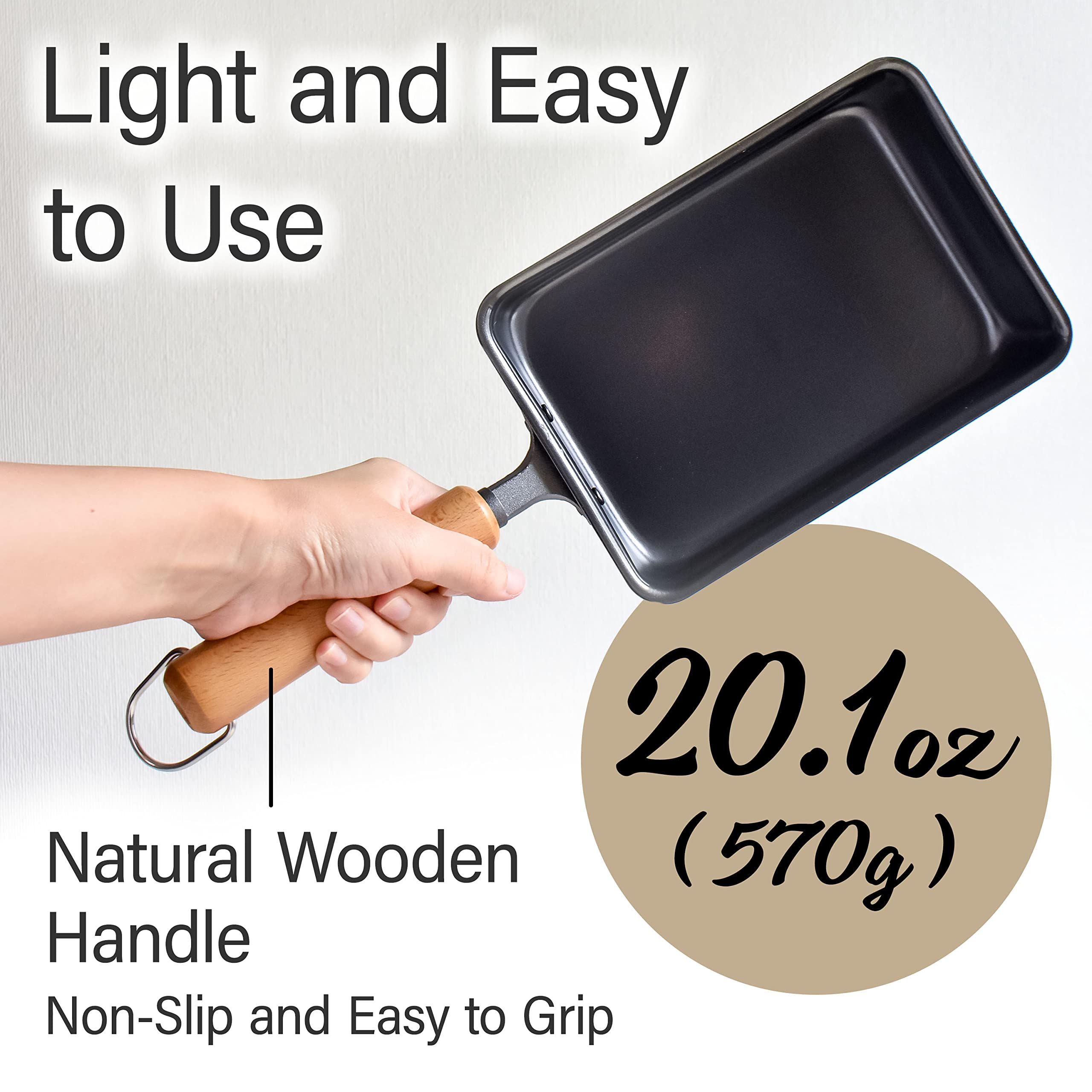 Japanese Iron Tamagoyaki Omelette Pan, Egg Pan Skillet, Light and easy to use,PFOA Free,Made in Japan【YAMASAN】