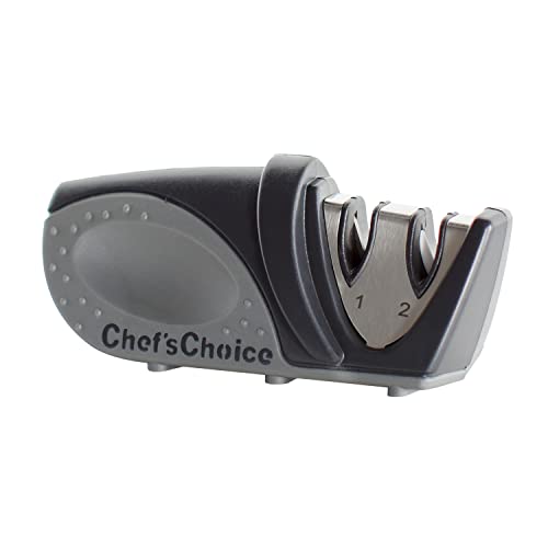 ChefsChoice 476 Compact Manual Knife Sharpener, 2-Stage, Black