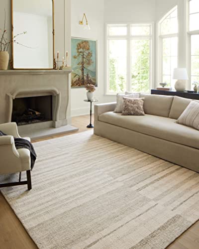 Loloi Chris Loves Julia Chris Collection CHR-02 Natural/Sage 5'-0" x 7'-6", .50" Pile Height, Area Rug